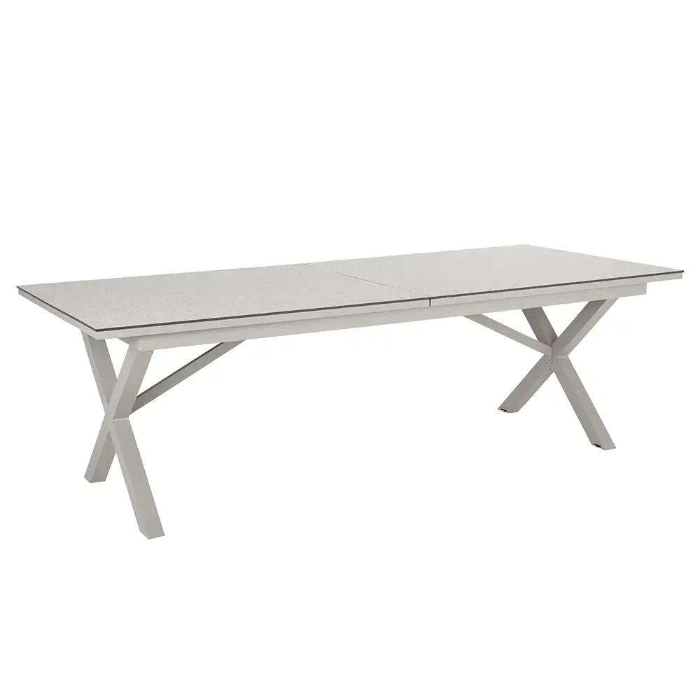 Hillmond Spisebord HPL 238/297x100 khaki/beige Brafab | Kjøp utemøblene ...